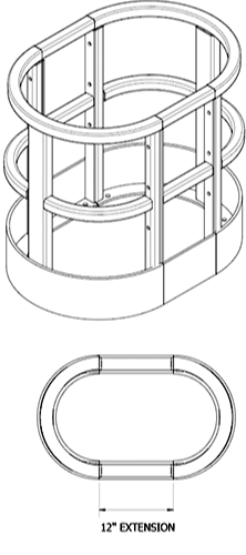 DAMO SHIELD Column Protector BIM | CAD Drawings Download | Damotech