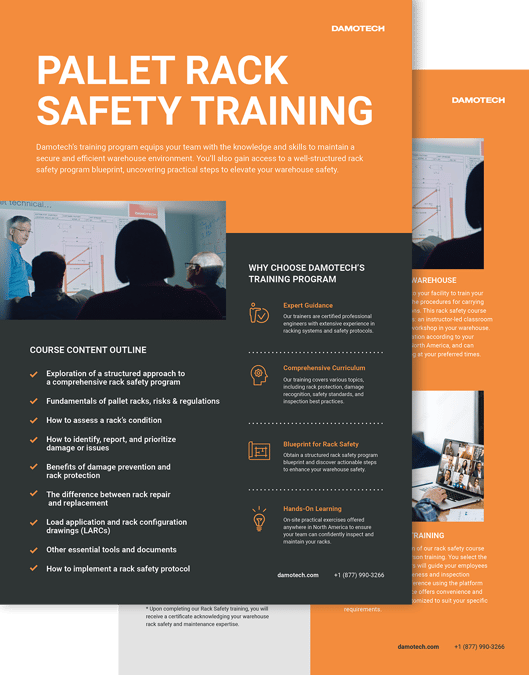 Rack Safety Training Infosheet | Damotech