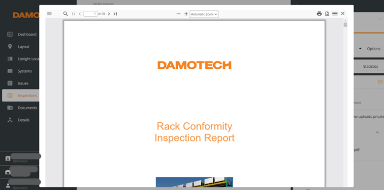 How to download and review Damotech's engineering reports?